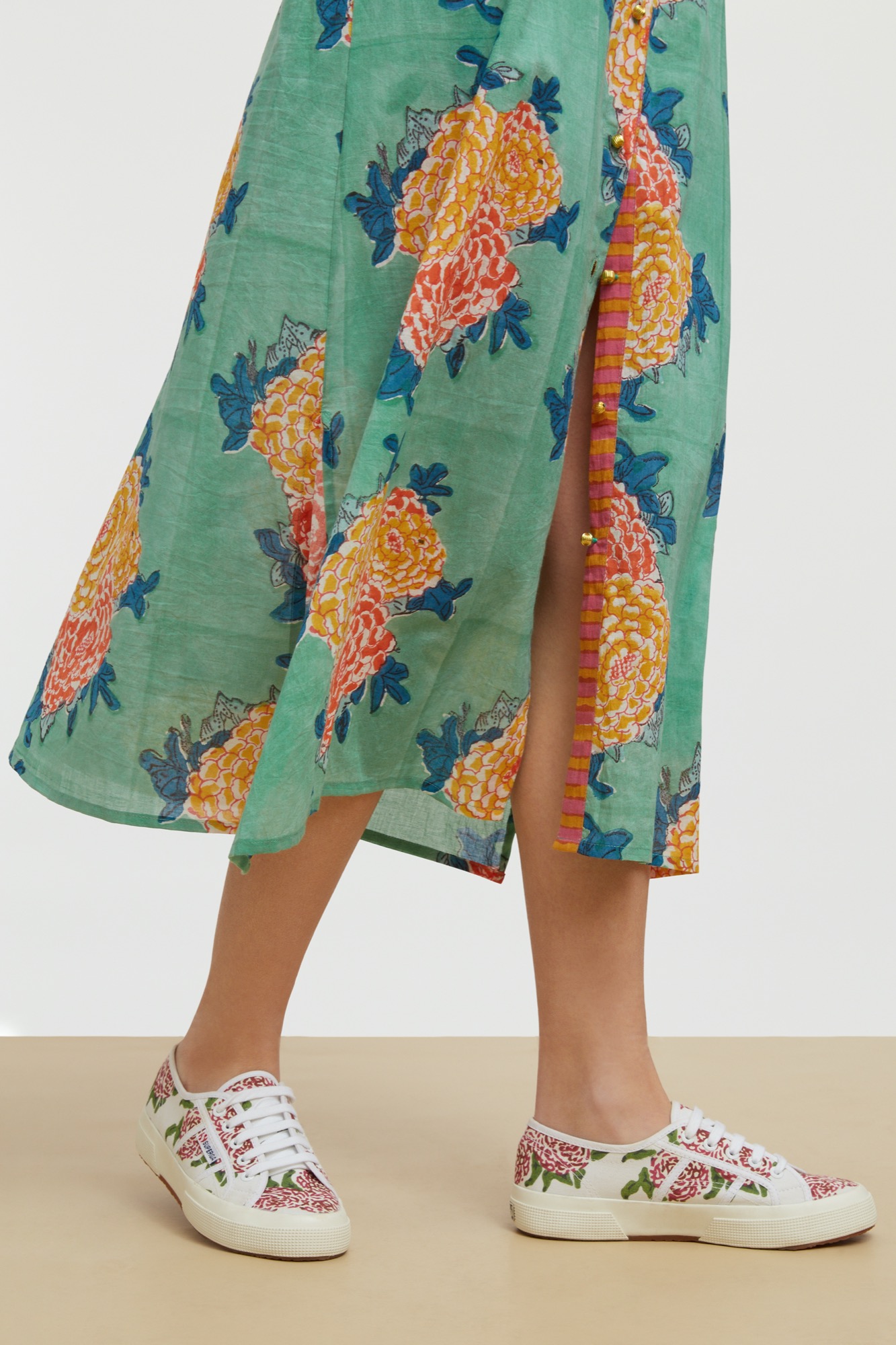 superga leopard flower white | Lisa Corti