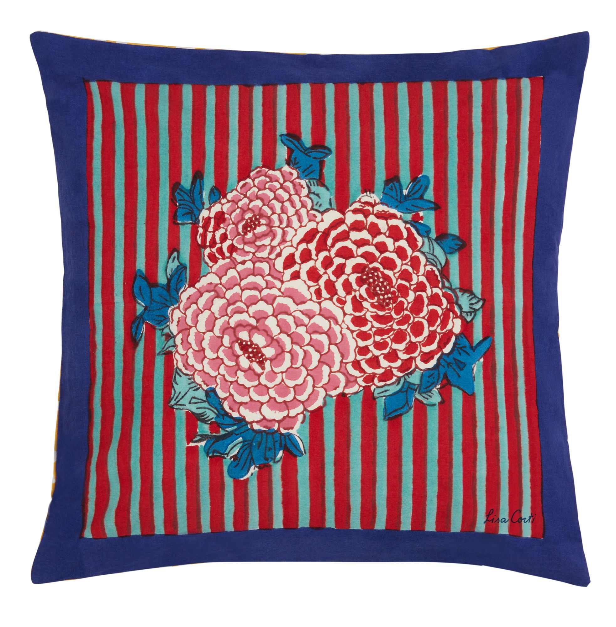 cotton cushion cover 45x45cm lisa corti x la minervetta | Lisa Corti